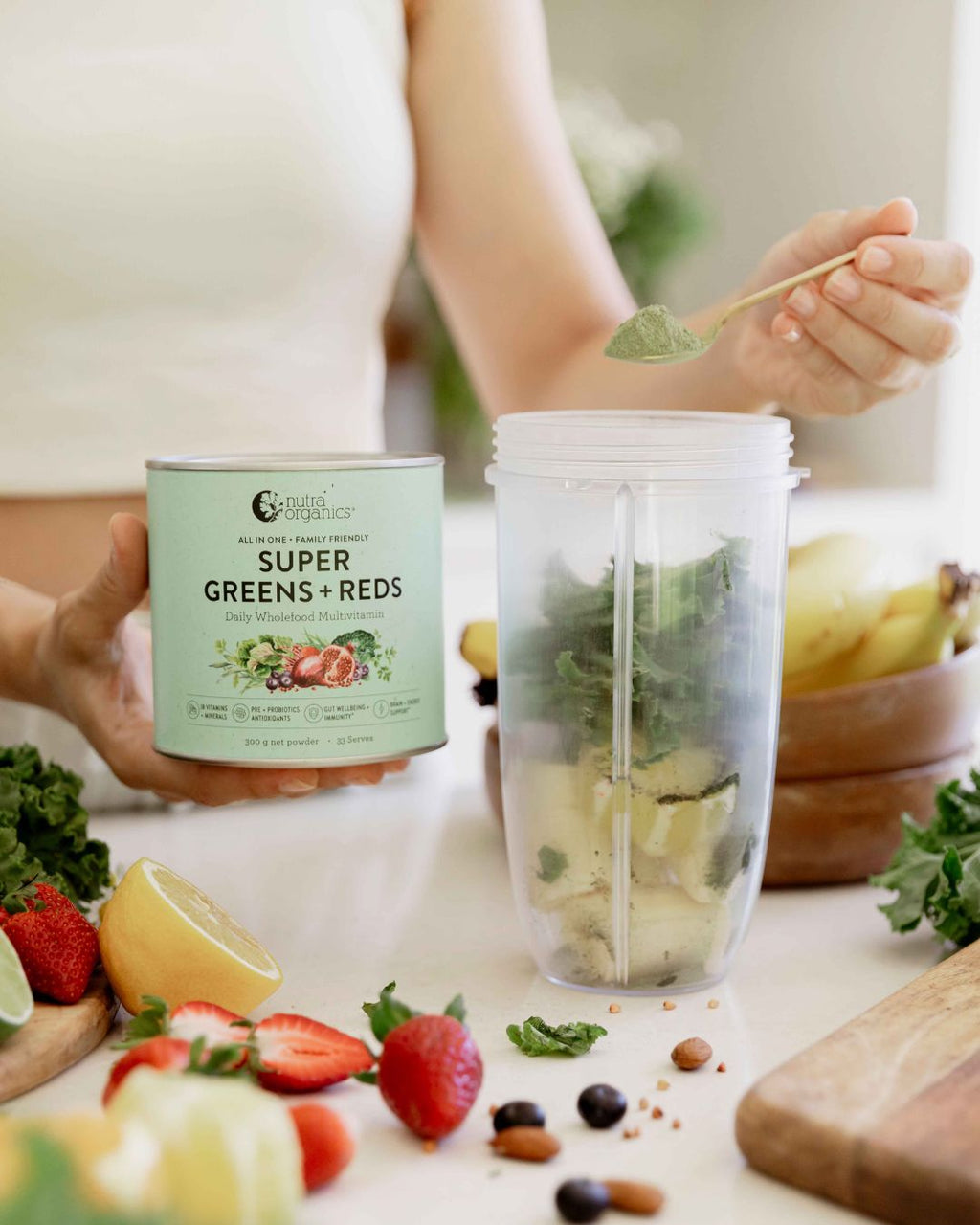 Greens And Reds Powder | Immunity Supplement | Nutra Organics